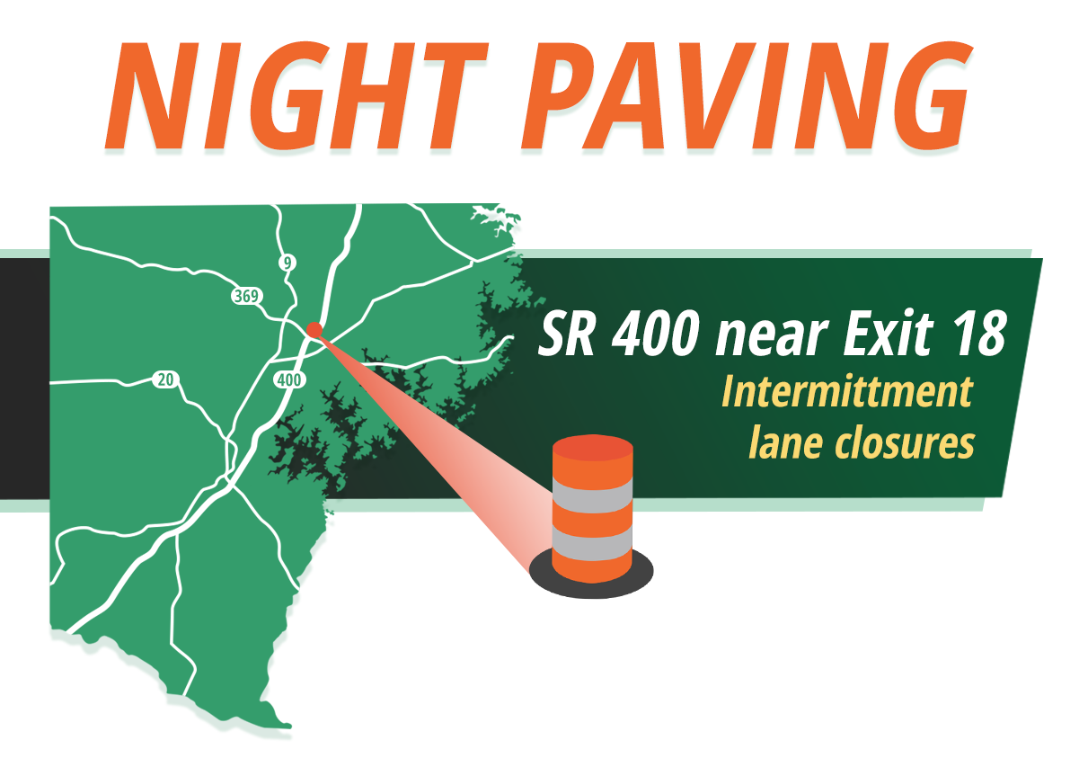 News | Night Paving: SR 400 Near Exit 18