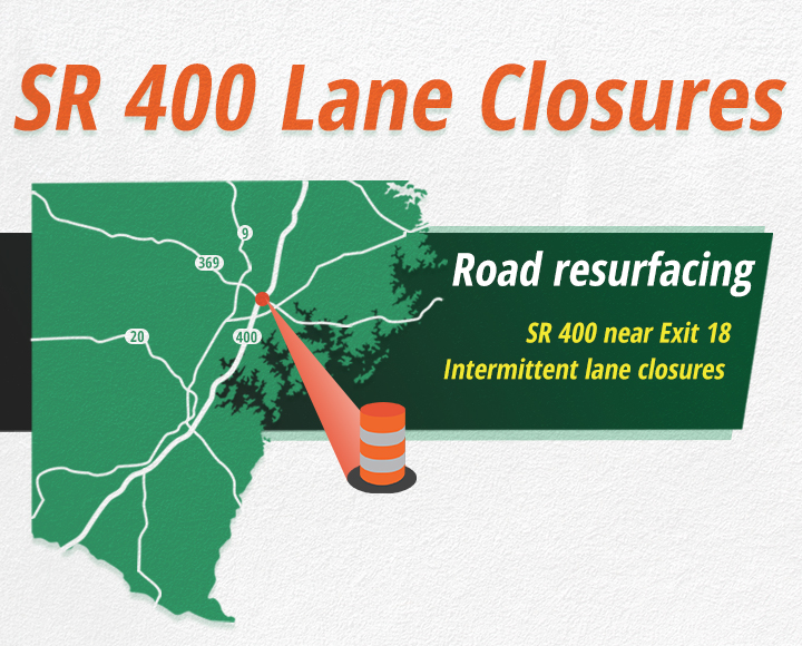 News | SR 400 Resurfacing near Exit 18 Begins May 8, Expect ...